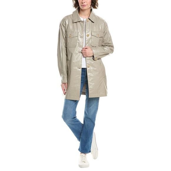 Jane Post | Jackets & Coats | Jane Post Womens Belted Trench Coat Grey ...